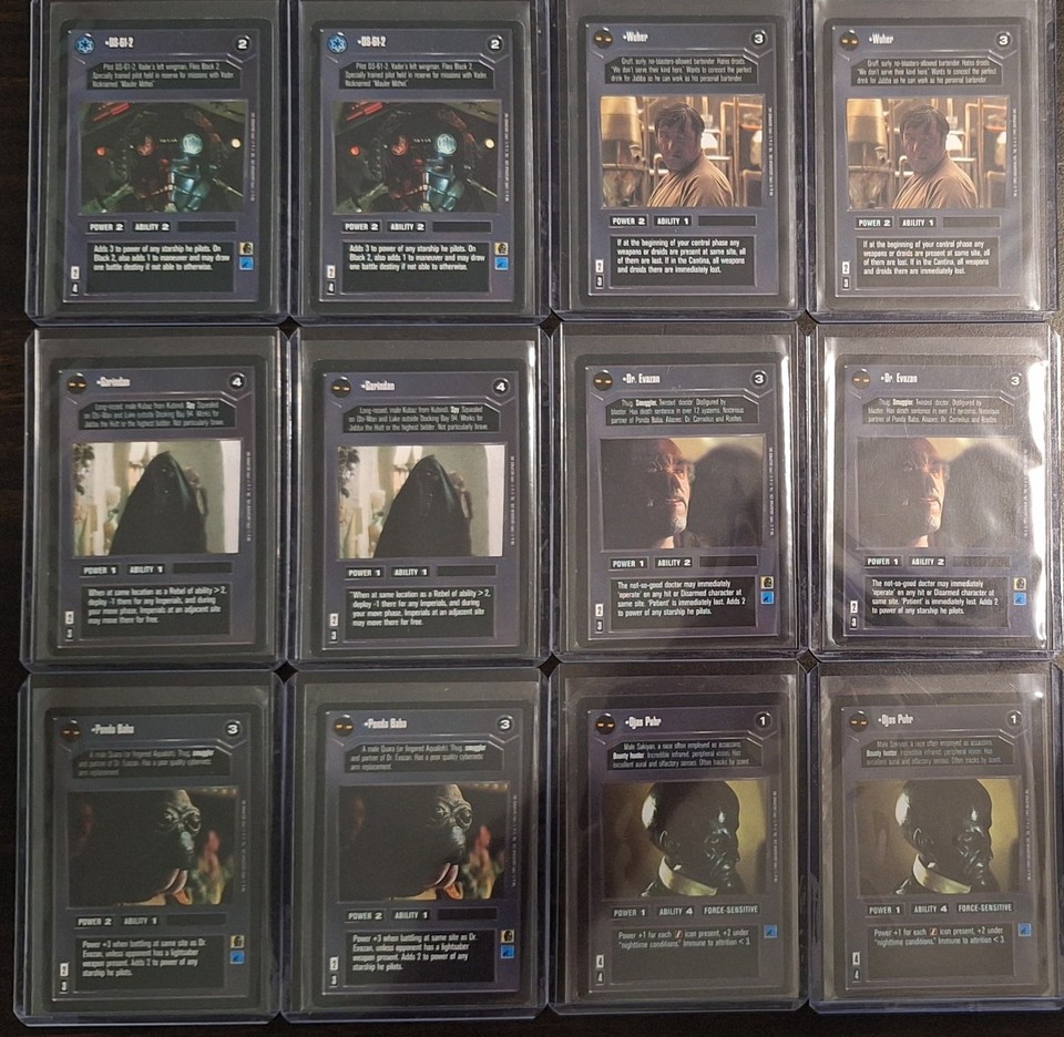 1995 STAR WARS DECIPHER CCG PREMIERE BLACK BORDER LIMITED RARE - 109 ...