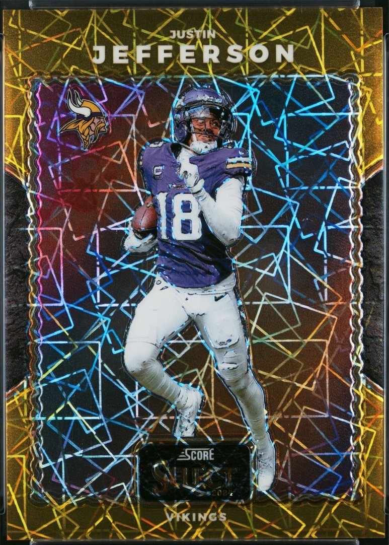 2024 Panini Select - Score Select Throwback Justin Jefferson #4 Gold ...