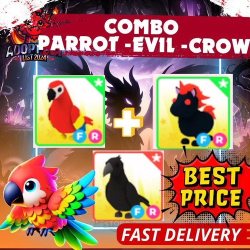 (Combo)Fr Parrot/Evil Unicorn/Crow (Fly/Ride) /Fast Delivery Now | eBay