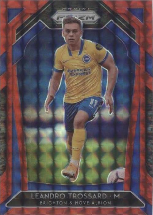 2020-21 Panini Prizm Premier League - Leandro Trossard #176 Red Mosaic ...
