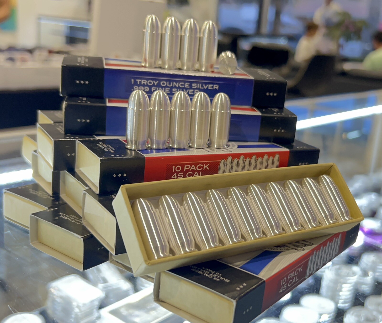 1 oz .999 Fine Silver Bullet .45 Caliber ACP Free Shipping Independence ...