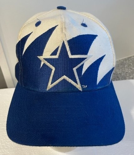 Vintage Dallas Cowboys Shark Tooth Hat Snapback Cap Blue White Logo ...
