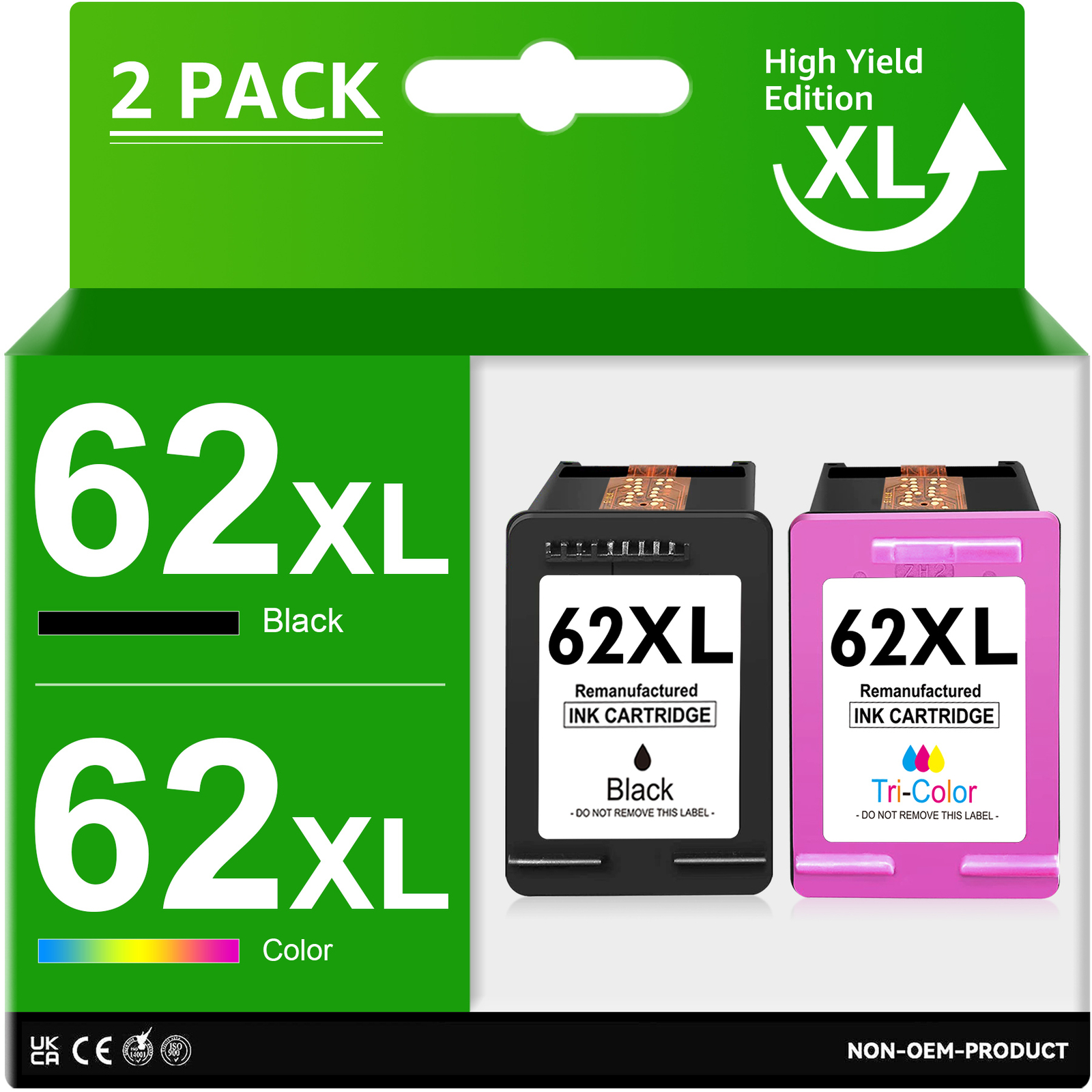 Ink Cartridge 60XL 61XL 62XL 63XL 64XL 65XL 67XL High Yield for HP ...