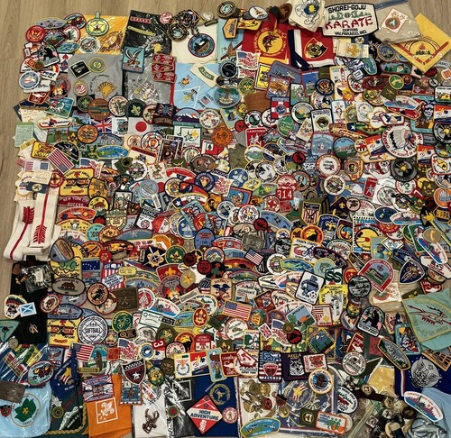 Boy Scout Patch Lot Neckerchief CSP Rank Camp OA Sash Philmont Jamboree ...