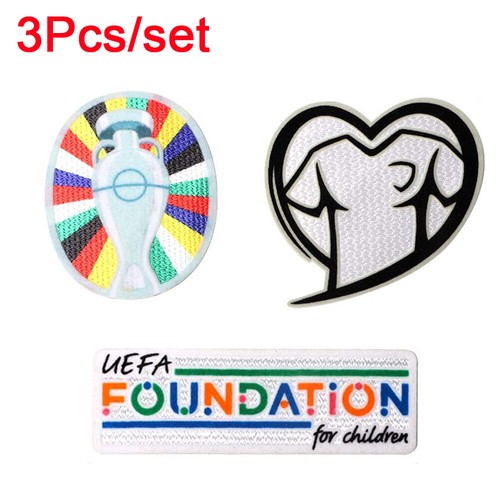 3Pcs/set European Football Championship UEFA Euro 2024 Patches Badges ...