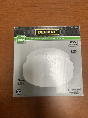 NEW Defiant White Motion Activated LED Ceiling Light 1150 Lumen ...