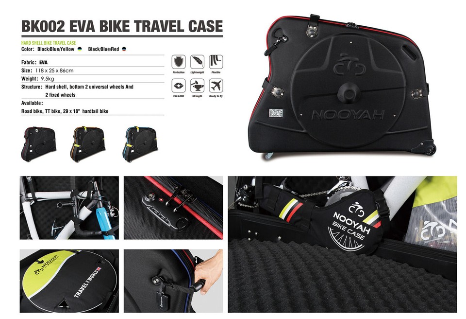 Bike Case NOOYAH Hard MTB Road Mountain Bike Travel EVA Case BK002 | eBay