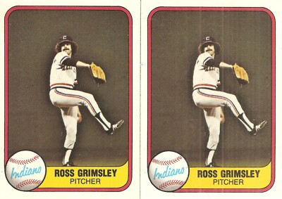 2 CARD ROSS GRIMSLEY BASEBALL CARD LOT 767 | eBay