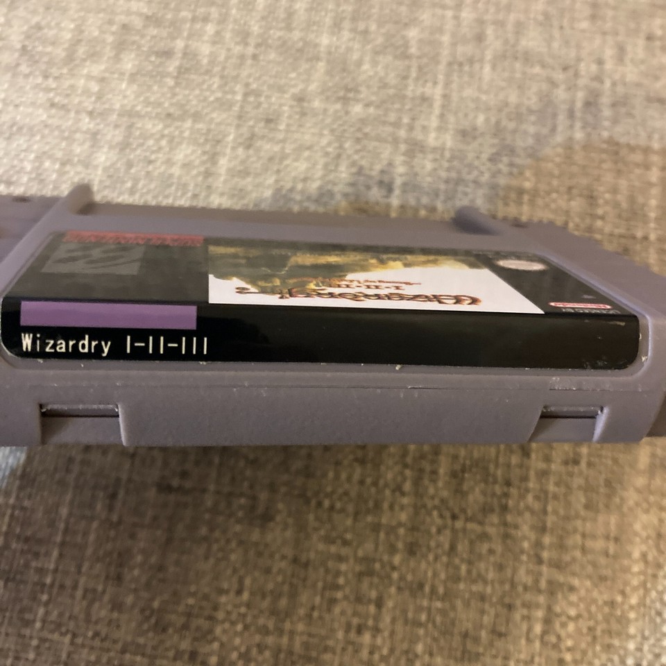 Wizardry I-II-III SNES 16-Bit Rom Game Cart USA NTSC English | eBay