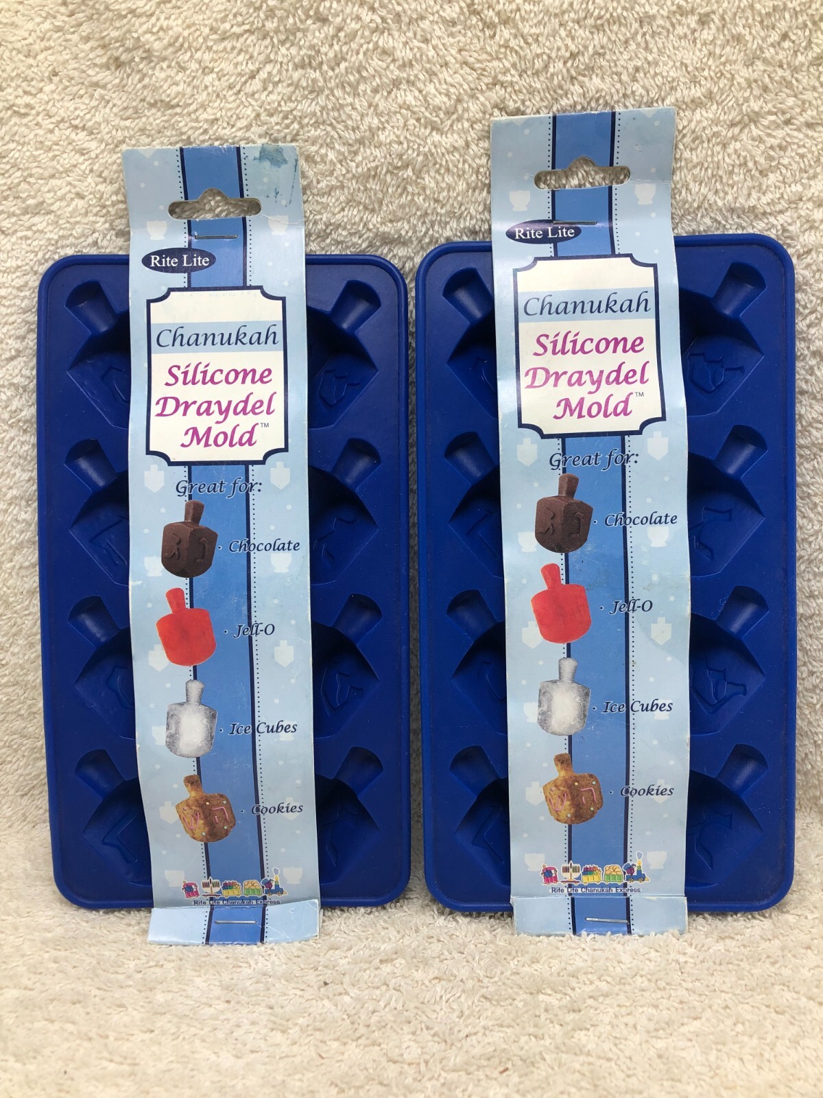CHANUKAH/JUDAICA -BRAND NEW RITE LITE SILICONE DRAYDEL MOLD: Lot of 2 ...