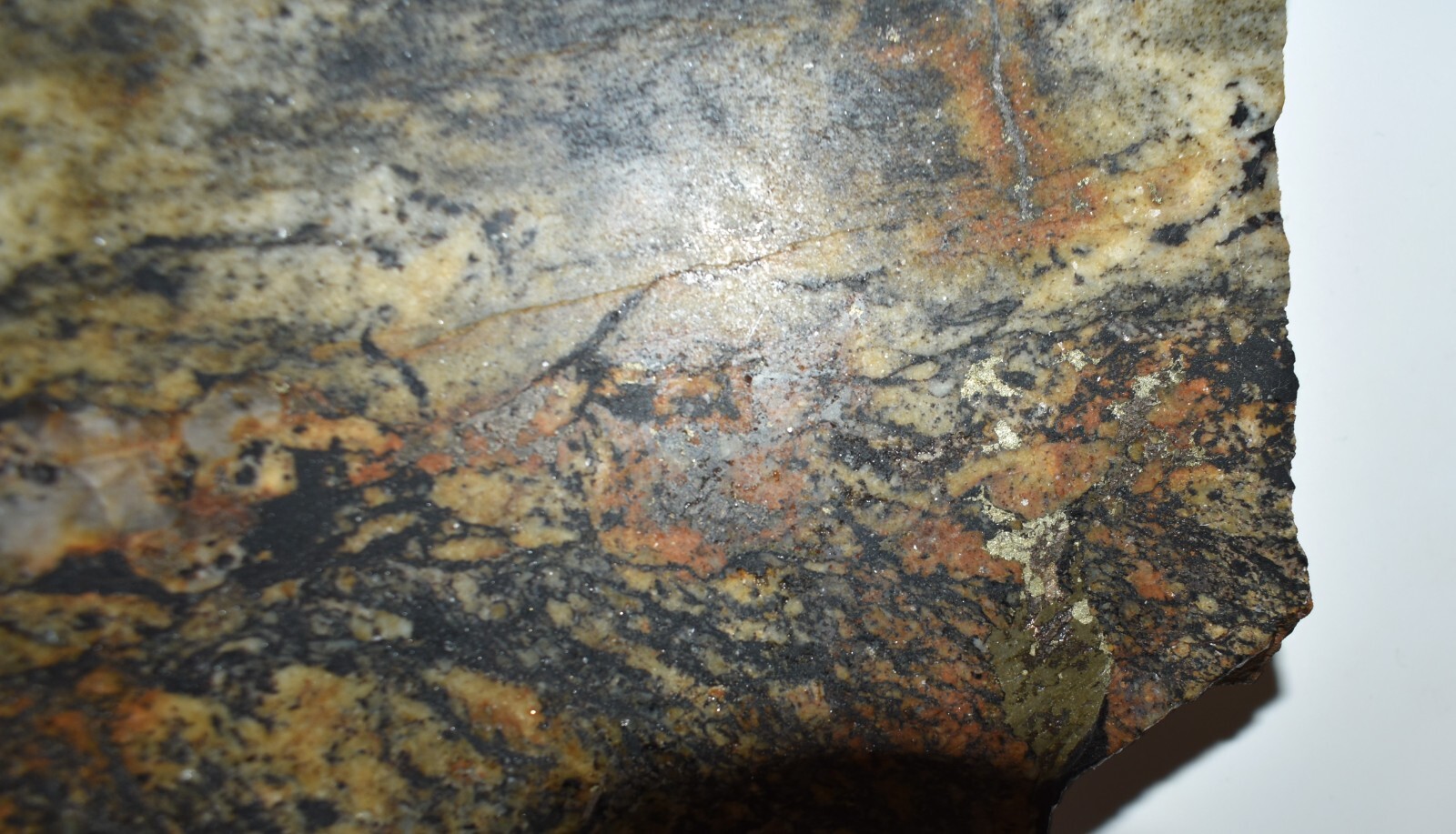 Gold Silver Ore 1800s Ore Knob Copper Mine North Carolina 9" Polished ...