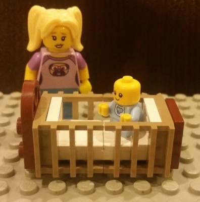 Lego NEW Minifigure Baby Crib - Choose A Color | eBay