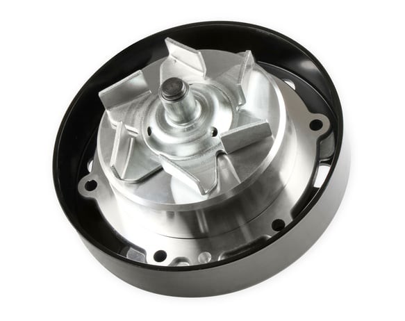 Holley 97-200, One Natural Aluminum Fits Gm Ls Water Pump - Mid Mount ...