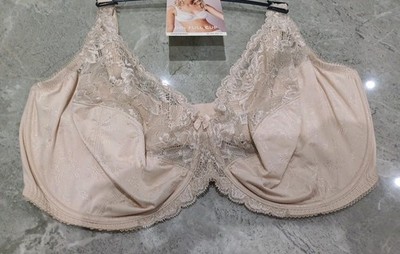 44B Bra M&S Collection Jacquard & Lace Non-Padded Full Cup Bra OPALINE | eBay UK