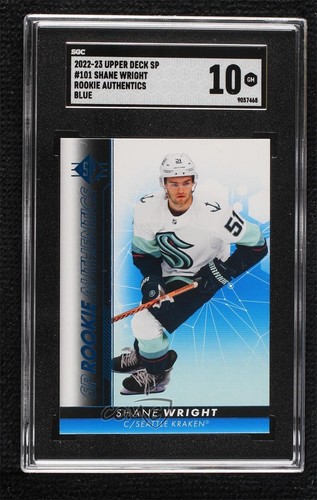 2022-23 SP Retail Authentics Blue Shane Wright #101 SGC 10 GEM Rookie ...