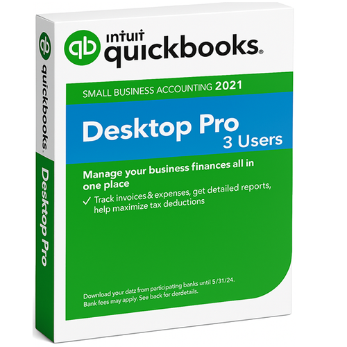 Intuit QuickBooks Desktop Pro 2021 3 Users | eBay