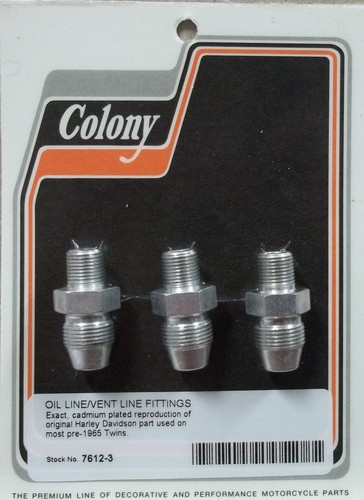 OIL LINE VENT LINE FITTINGS Harley Knucklehead Panhead | eBay