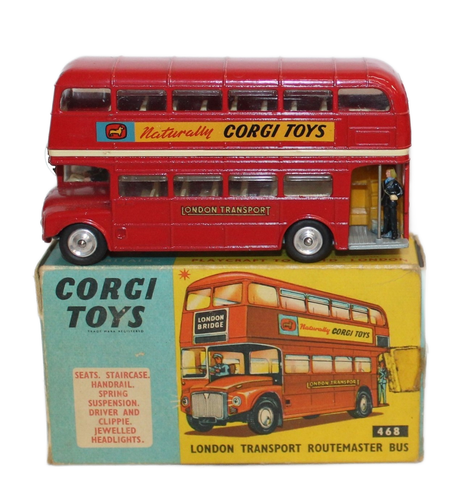 CORGI TOYS ROUTEMASTER BUS - EARLY ISSUE - NATURALLY CORGI TOYS BOXED ...