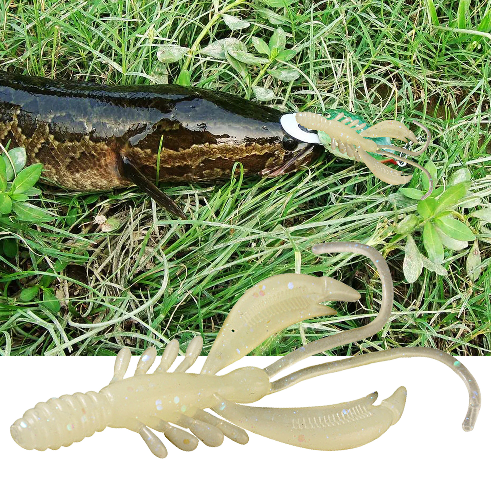 5pcs 7.5cm/3.7g Fake Lure Bright Color Durable Crayfish Wobblers Bite ...