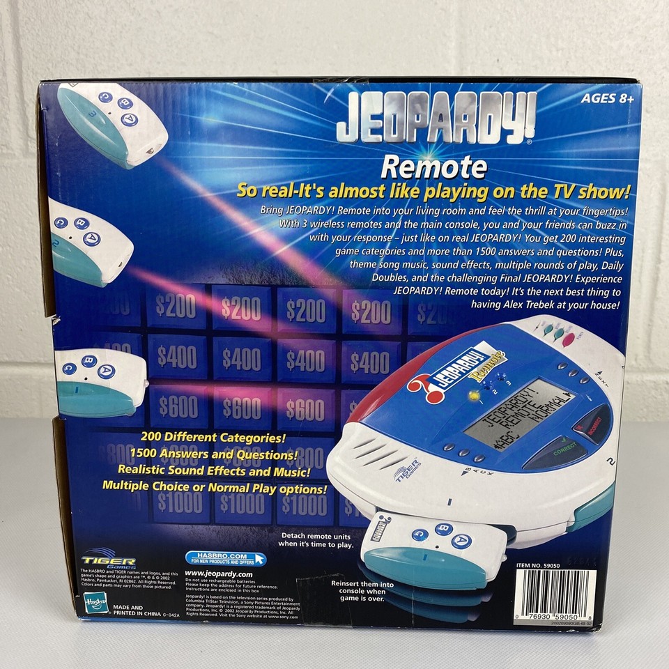 Tiger Games JEOPARDY REMOTE CONTROL WIRELESS Quiz Show Game New In Box ...