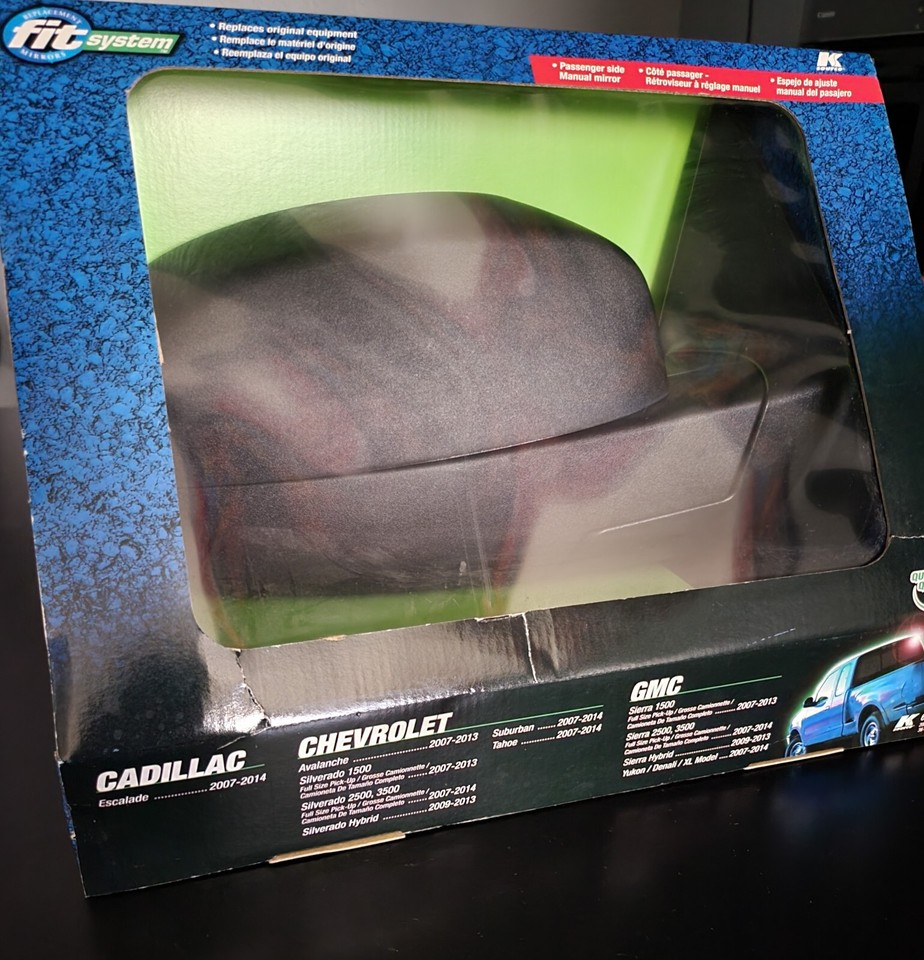 Fit System 62091G Passenger Side Mirror, Black Textured, Folding ...