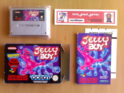 Game ☆ JELLY BOY Ocean Super Nintendo SNES Super NES PAL ☆ VGC Very ...