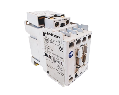 ALLEN-BRADLEY CONTROL RELAY 700-CF220* 25AMP 120VCOIL 3PH w/ 100-FSC280 ...