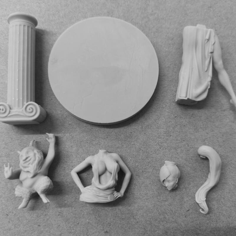 Cute Girl 1/24 Scale Resin Figure Model Kit Unassembled Unpainted Toys ...