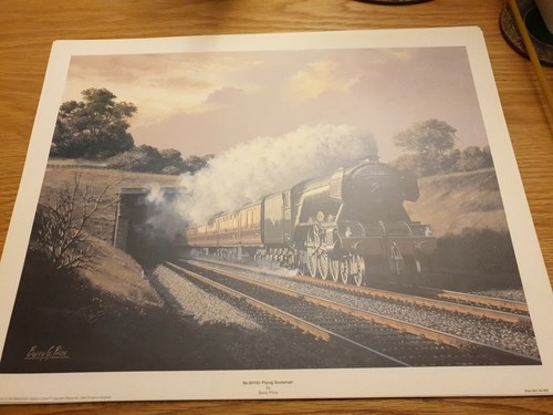 Fine Art Print. TRAIN PRINT CALLED... FLYING SCOTSMAN by BARRY G PRICE ...