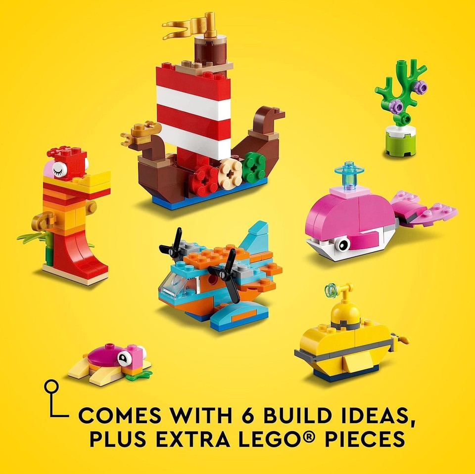 LEGO Classic Sea Boken 11018 Toy Block Present Jewel Craft Boys 4 years ...