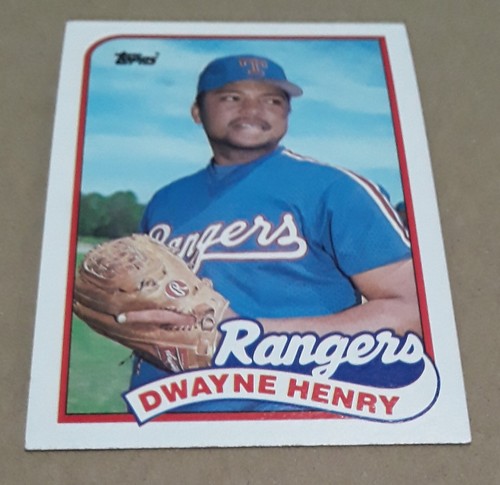 1989 Topps Dwayne Henry Texas Rangers Baseball Card | eBay