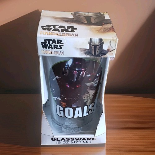 Star Wars The Mandalorian Goals The Child Baby Yoda 16oz Pint Glass New ...