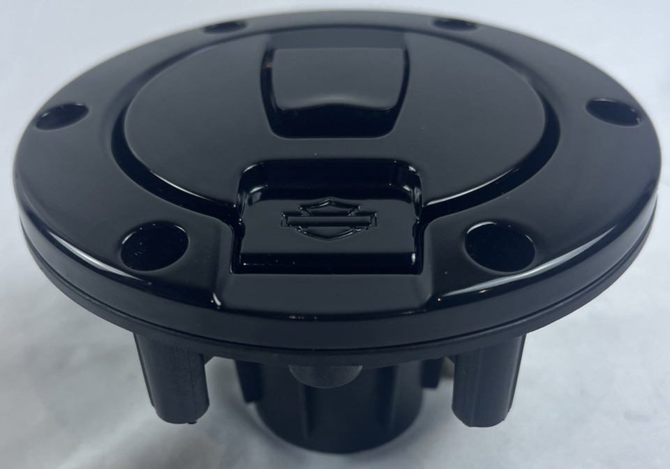 HARLEY DAVIDSON GENUINE GLOSS BLACK CENTER CONSOLE GAS TANK FUEL DOOR ...