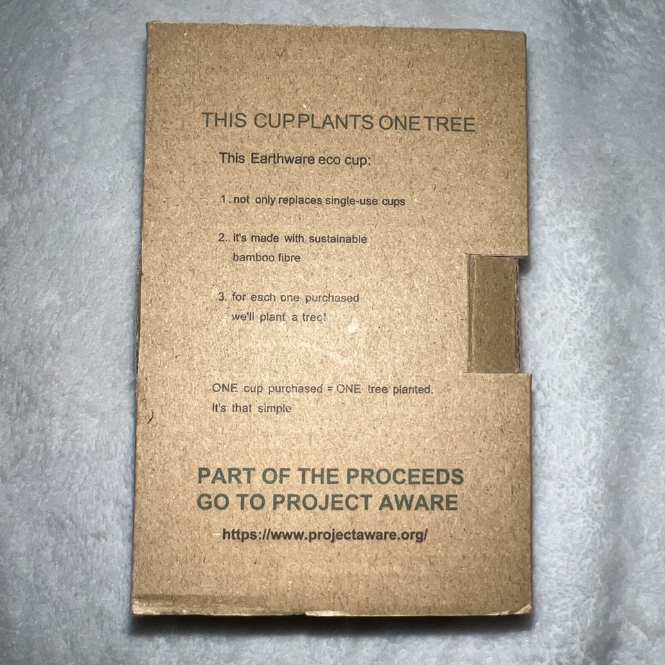 Unity Environmental University Earthware Bamboo Eco Cup Travel Mug 14 ...