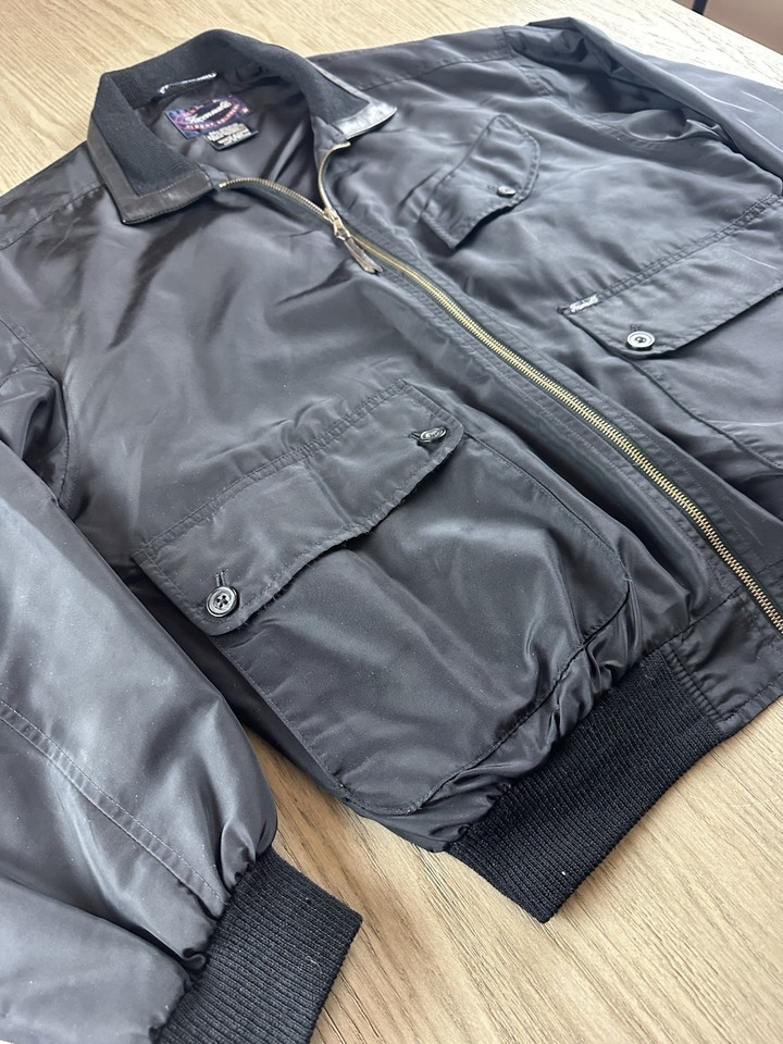 Vintage 90s Faconnable Albert Goldberg Men's Bomber Jacket | Medium ...