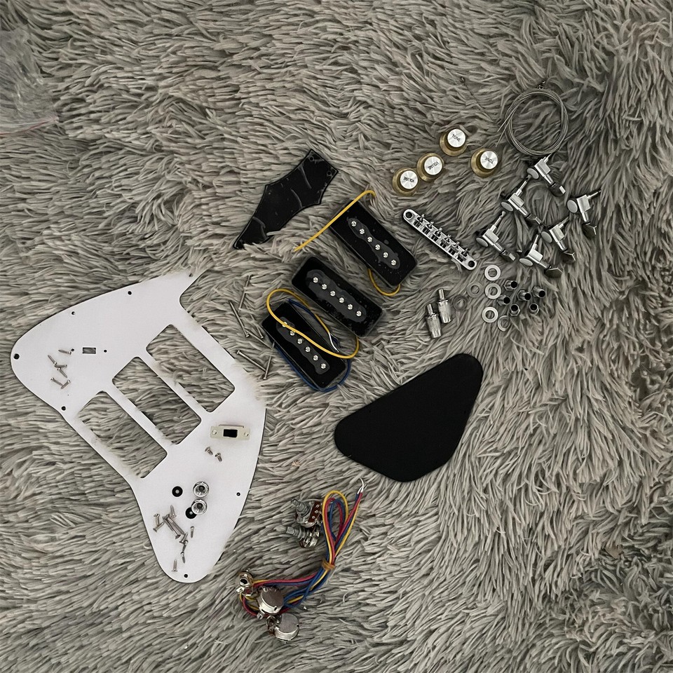 Unfinished DIY Firebird Electric Guitar Kits Mahogany Body 3-P90 ...