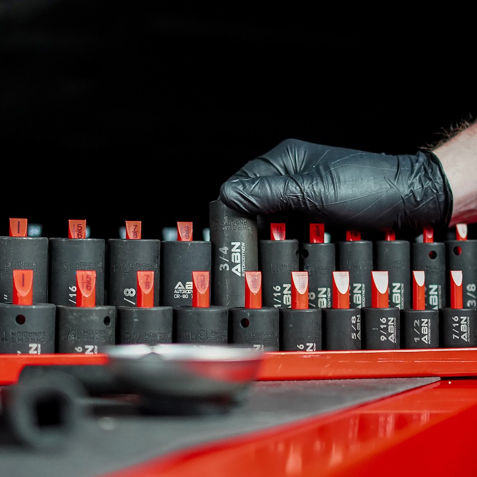 ABN Tool Box Socket Organizer Tray Set - 6pk Small and Deep Well Socket ...