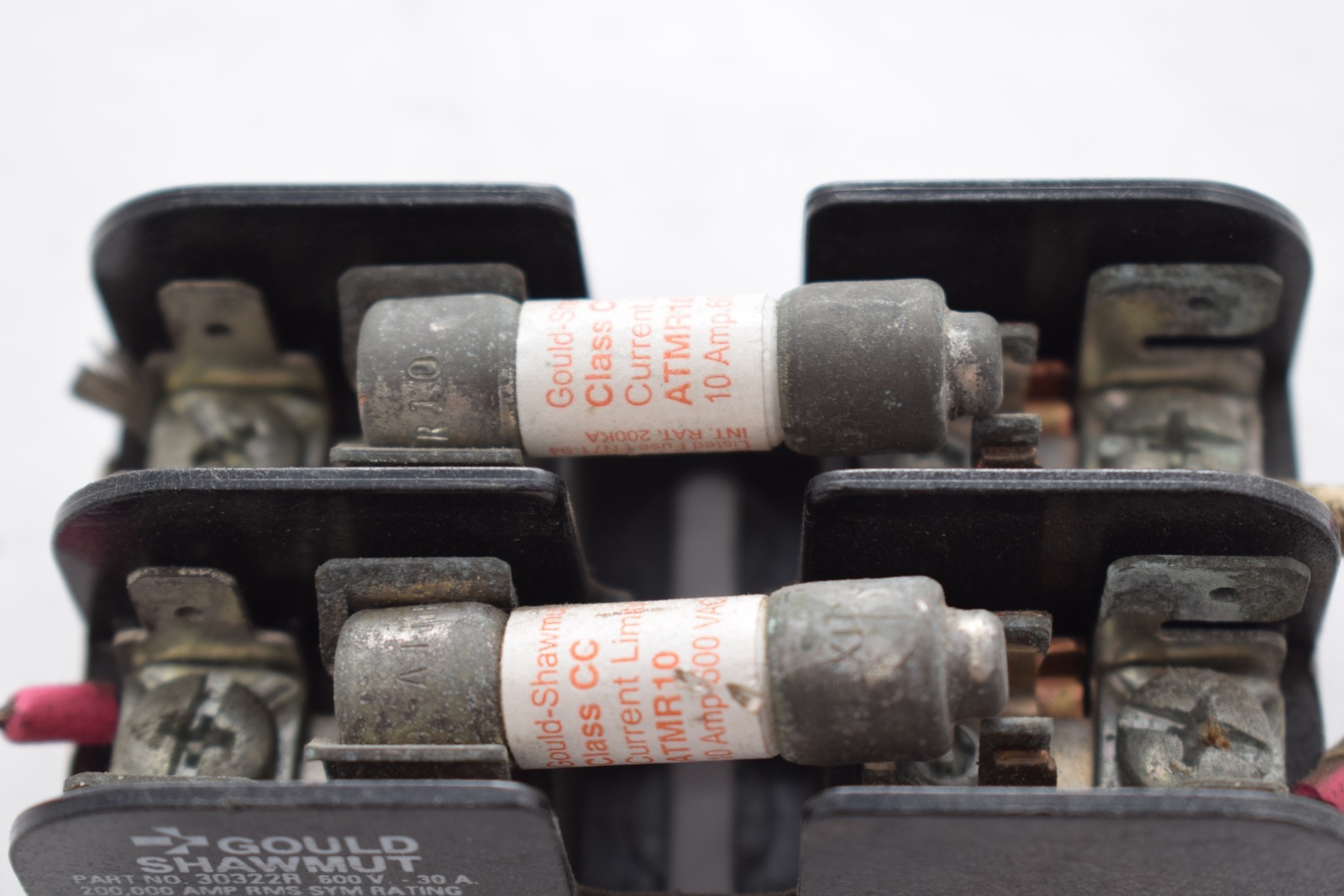 Gould Ferraz Shawmut 30322R Fuse Block W/ ATMR10 Fuses | eBay