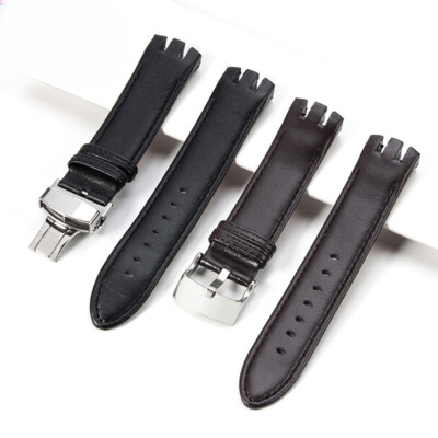 premium Double Notched Genuine Leather Watch Band Straps mens 20mm For ...