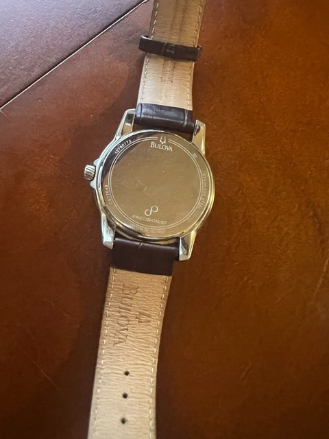 Bulova Precisionist C877648 Men's Wristwatch Leather Band Brown for ...