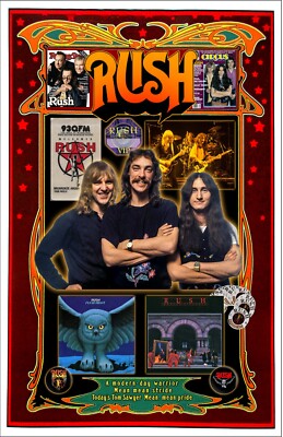 RUSH Tribute Poster - 11x17" Vivid Colors | eBay
