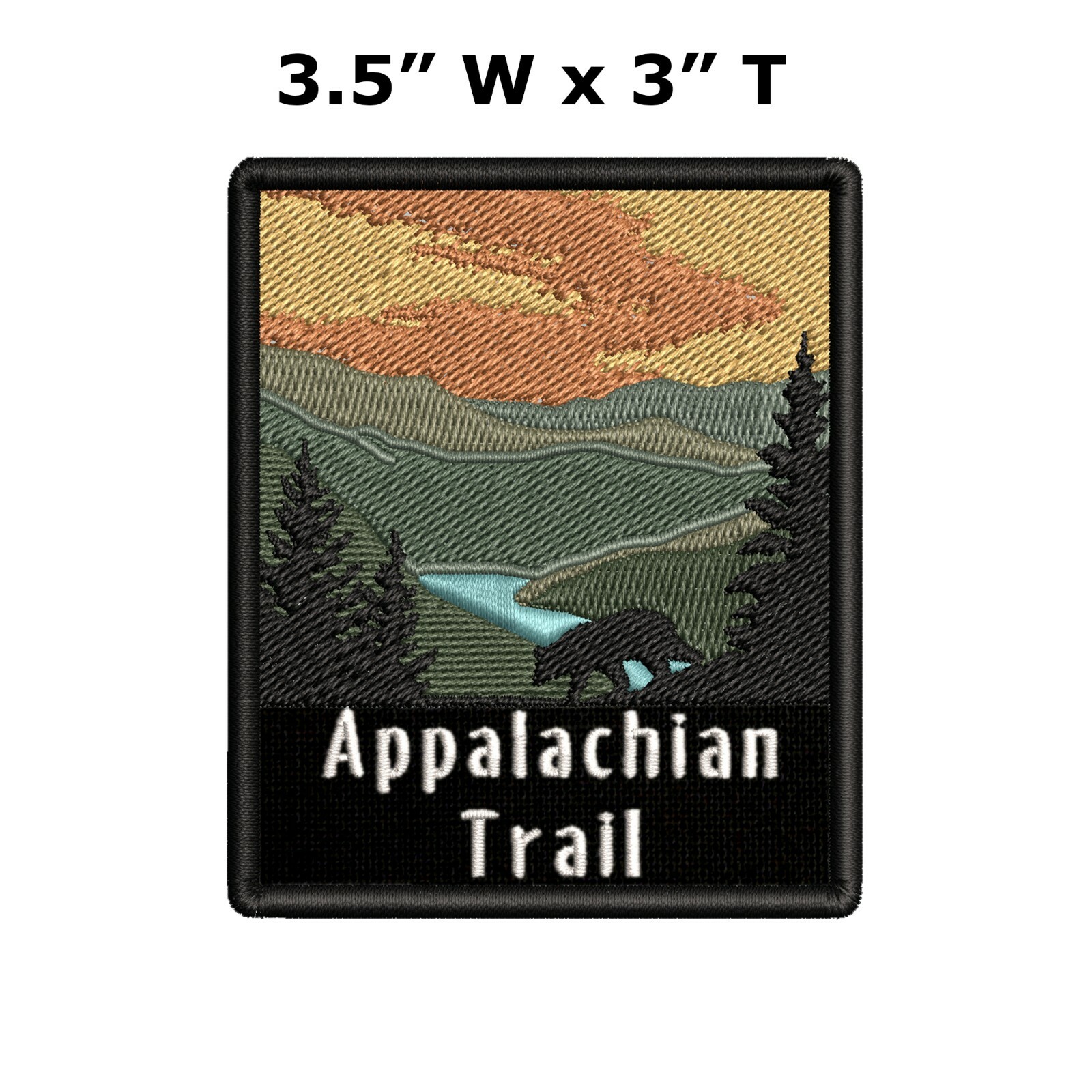 Appalachian Trail Patch Embroidered Iron-On Applique Nature Badge ...