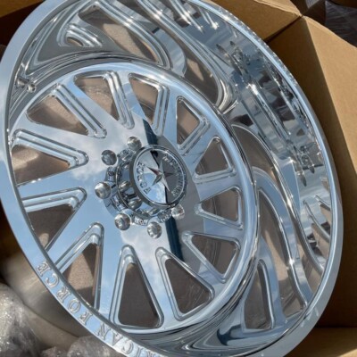 4 New 22x12 Polished Wheel American Force AKA SS 6x5.5 -6X139.7 for GMC ...