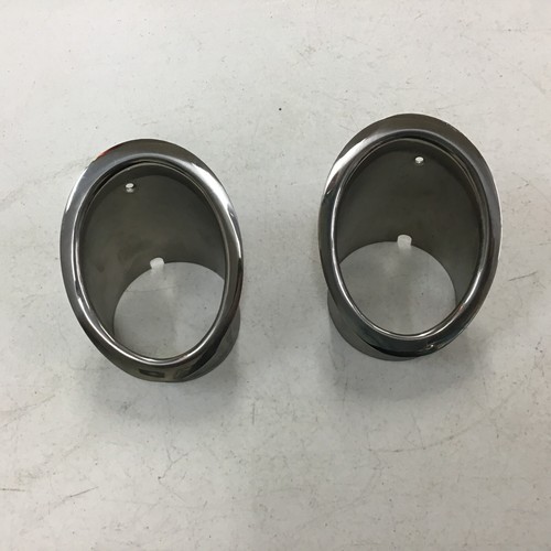 Corvette 1964-1965 New stainless steel, high polished ,tail pipe bezels ...