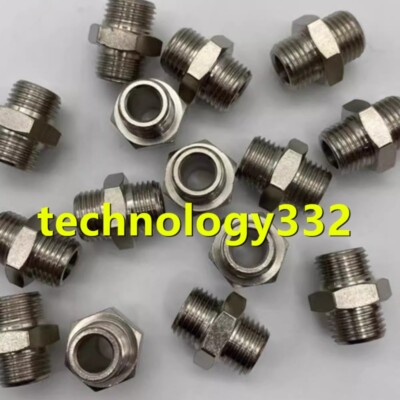 10PCS NEW Festo nickel plated brass double thread joint NPFC-D-2G14-M ...