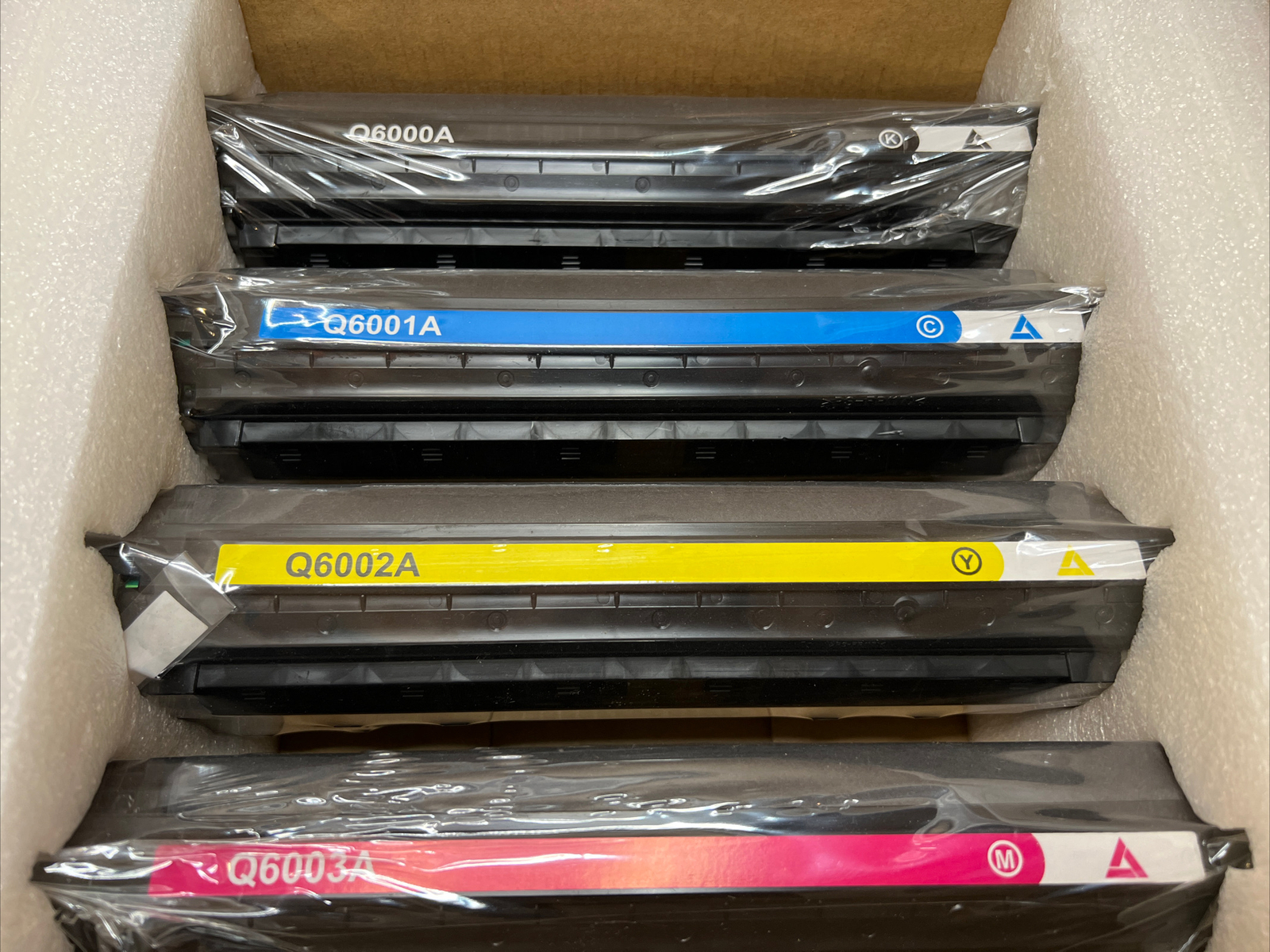 Q6000A Q6001A Q6002A Q6003A Toner HP Color LaserJet Black Cyan Yellow ...