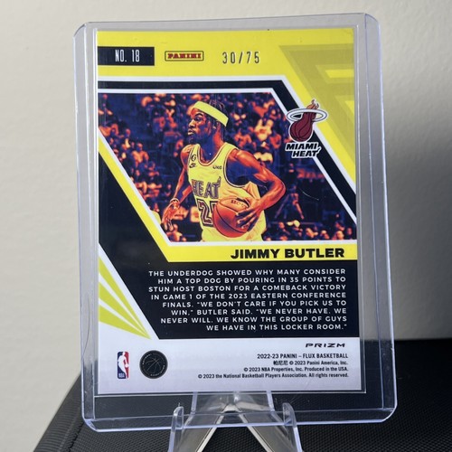 2022-23 Panini Flux - Supernova Prizm #18 Jimmy Butler /75 Miami Heat ...
