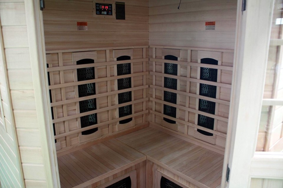 NEW Outdoor Infrared FIR Sauna Spa w/ Ceramic Heaters FIR Far Infrared ...