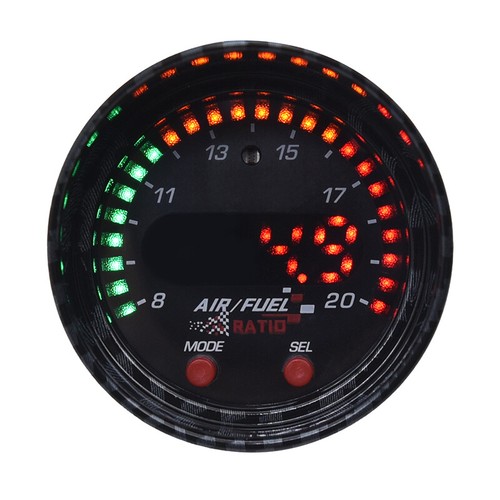 Wideband Gauge X-Series 30-0300 AFR UEGO Air Fuel Ratio Gauge Kit 2-1/ ...