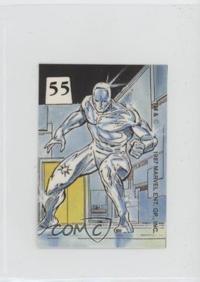 1987 Marvel Universe Stickers IV: The Mutant Hall of Fame Iceman #55 ...